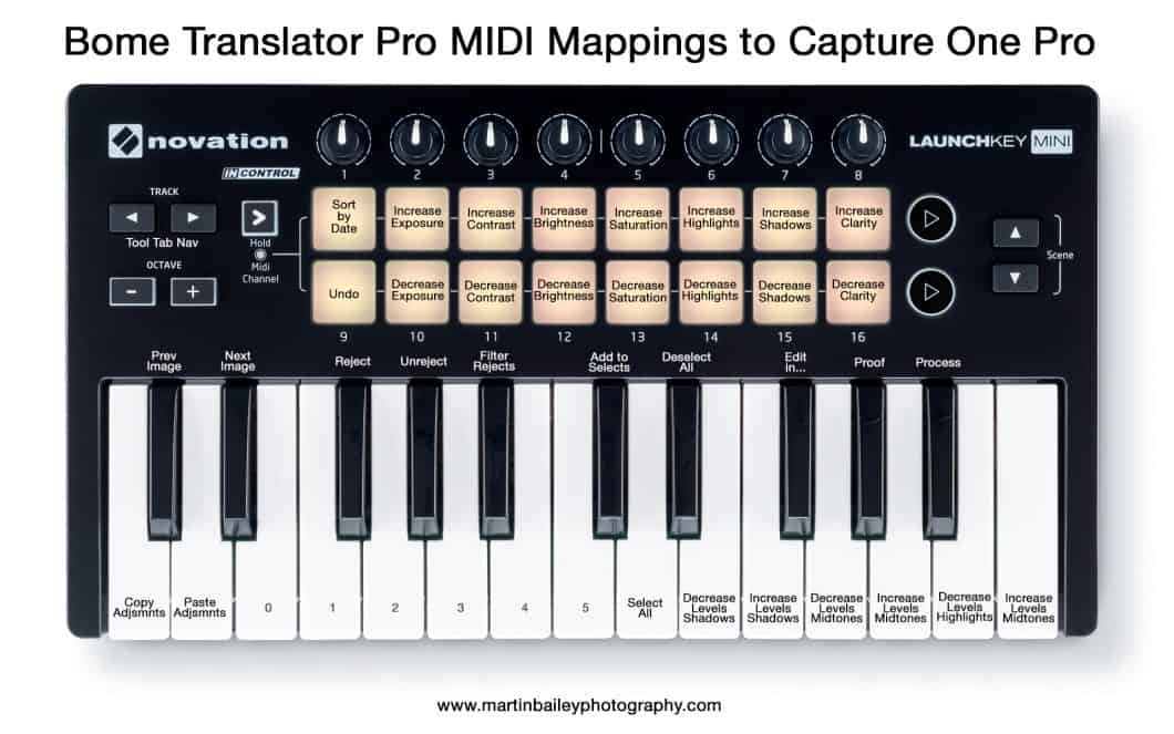 Controlling Capture One Pro with a MIDI Keyboard (Podcast 619) - Martin ...