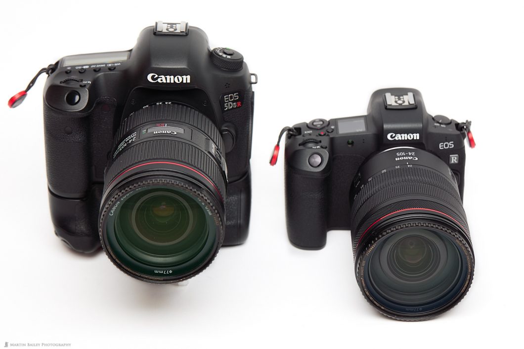 Canon EOS 5Ds R with Battery Grip (left) and EOS R (right) | Martin ...
