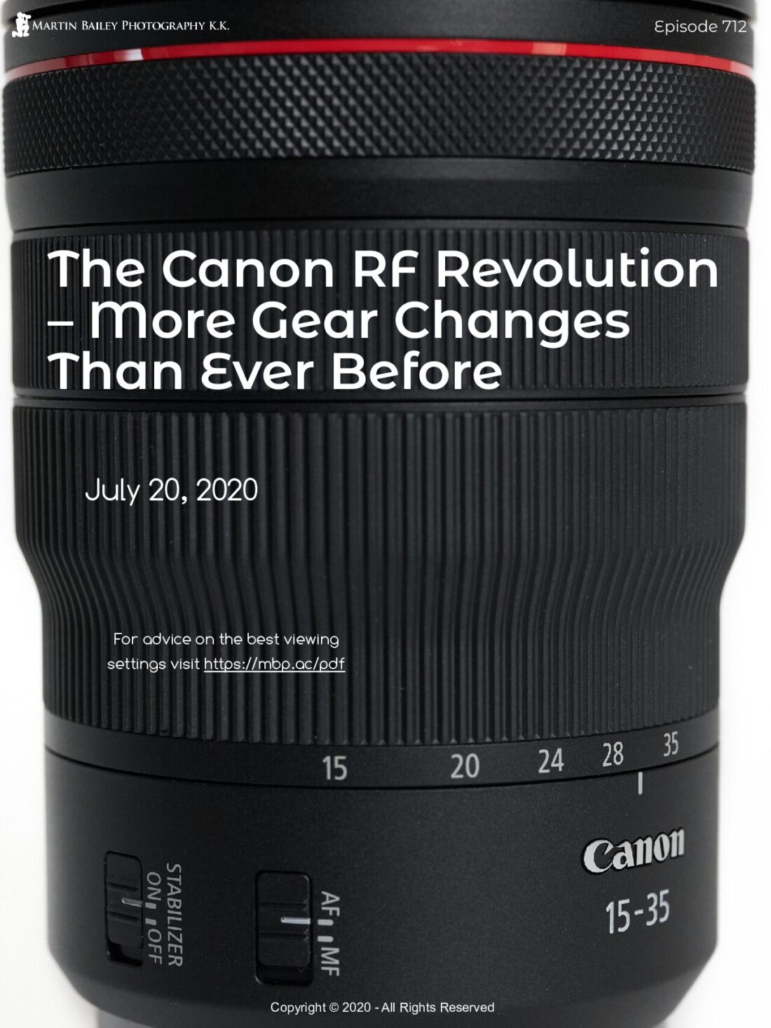 712 – The Canon RF Revolution – More Gear Changes Than Ever Before ...